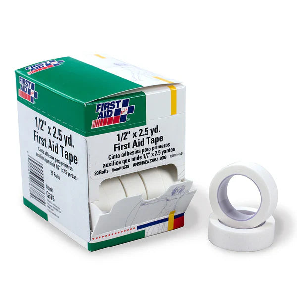 First Aid Only 1/2" x 2.5 yd First Aid Tape – 20 Per Box – Jefferson ...