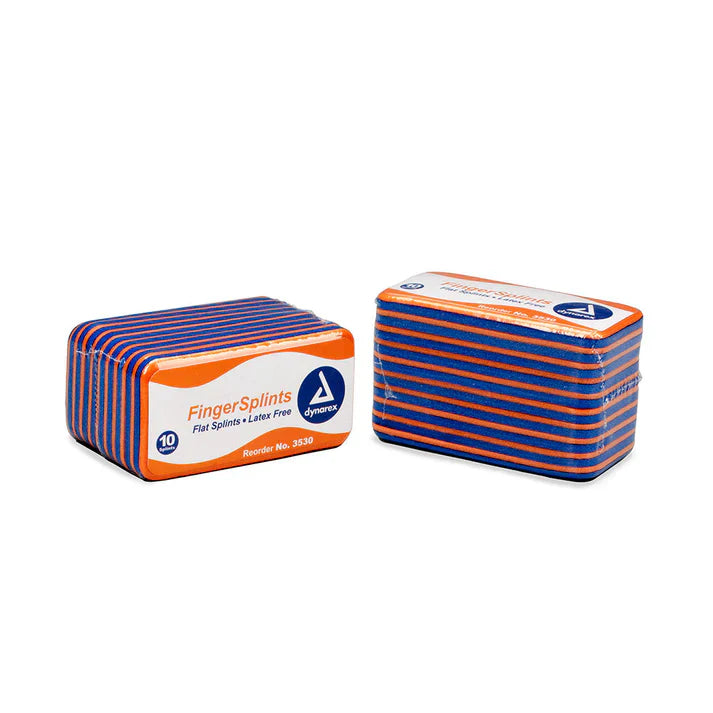 2" x 4.25" Padded Finger Splints – 10 Pack – Jefferson Medical
