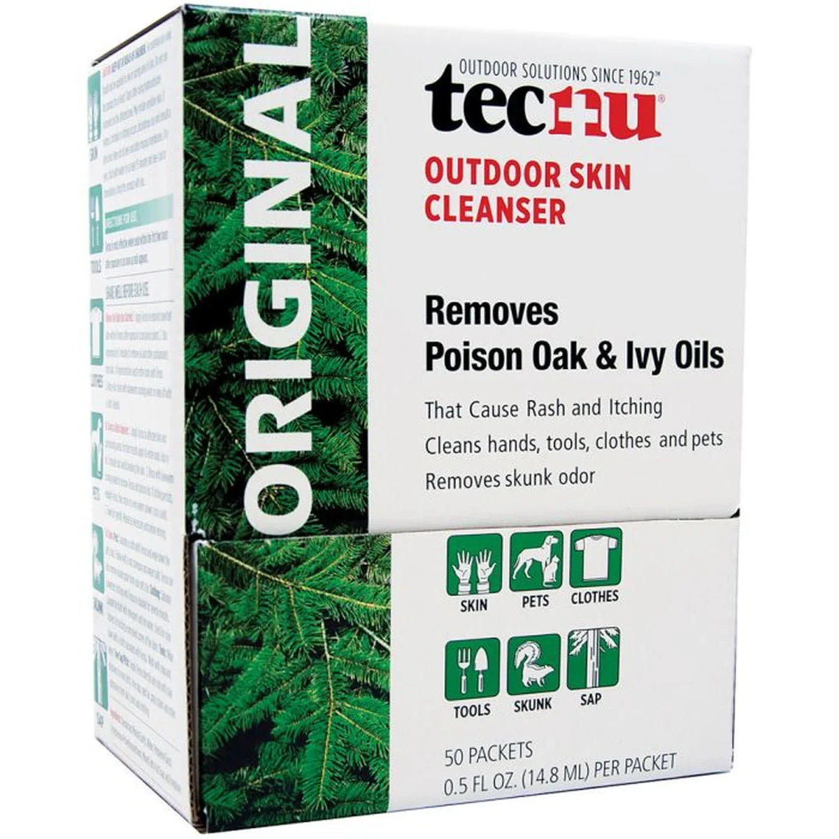 Tecnu Original Poison Oak & Ivy Skin Cleanser - 50 Individual Packets ...